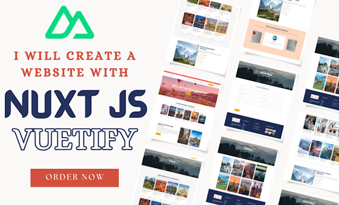 Create a website with 20 pages of nuxtjs, vuetify by J_jinna | Fiverr