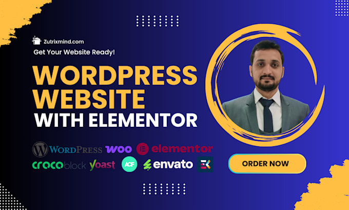 Develop wordpress website with elementor, redesign elementor website by Zutrixmind | Fiverr