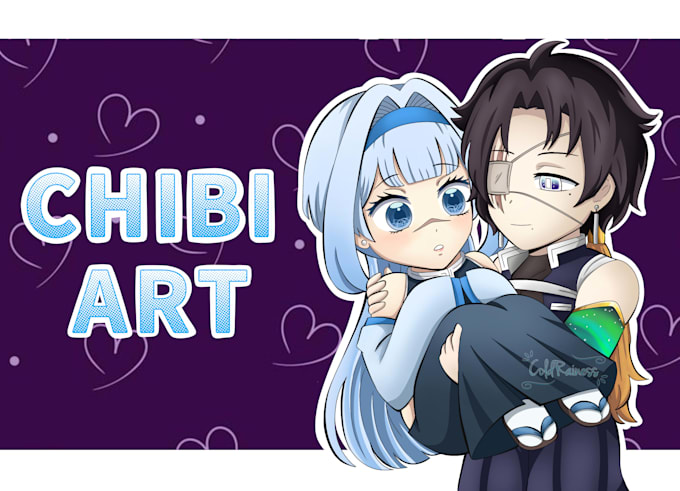 Draw cute chibi art by Cold_rainess | Fiverr