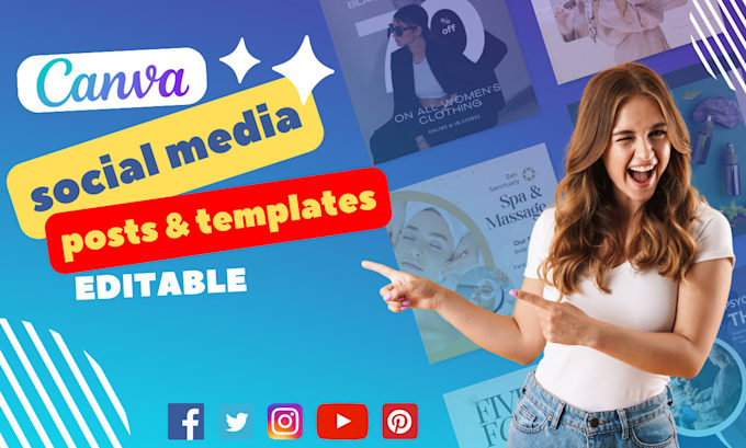 Create editable canva templates for your social media posts by Oliveira ...