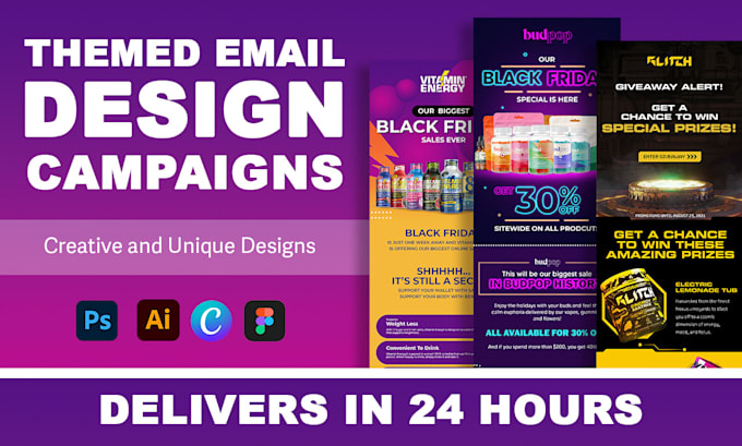 Design responsive email template by Miggyaltura | Fiverr