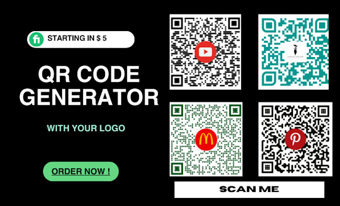 Generate a unique qr code with your logo by Sadi_ejaz | Fiverr