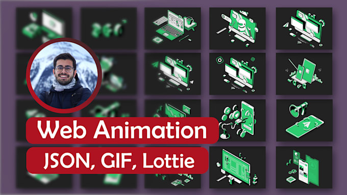 Create web animation in json, gif and lottie by Moe_shahidi | Fiverr