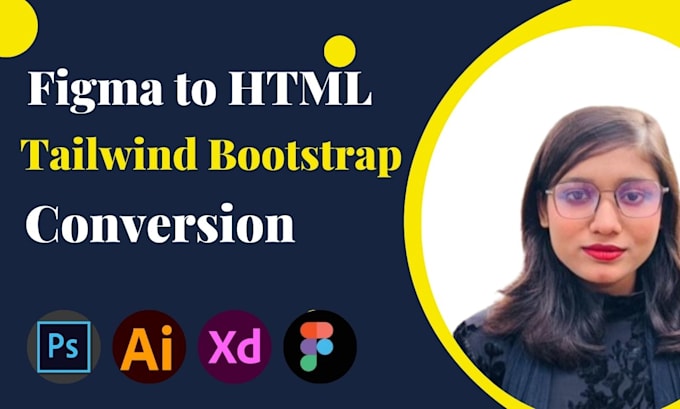 Convert figma to html, xd to html, psd to html, tailwind and javascript ...