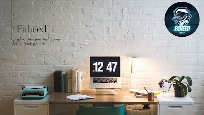 Create professional zoom virtual backgrounds by Faheedgraphic | Fiverr