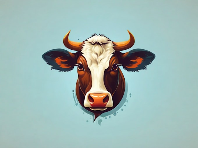 Design a professional pictorial logo of a cow by Meviru | Fiverr