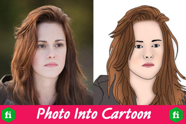 Make for your lustrous realistic style cartoon portrait by ...