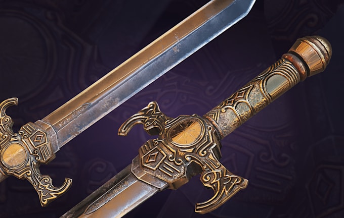 Create realistic melee weapons for your game by Olesya3d | Fiverr