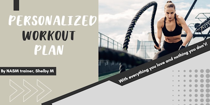 Write you a 4 week workout plan you love by Fitwithshelby | Fiverr