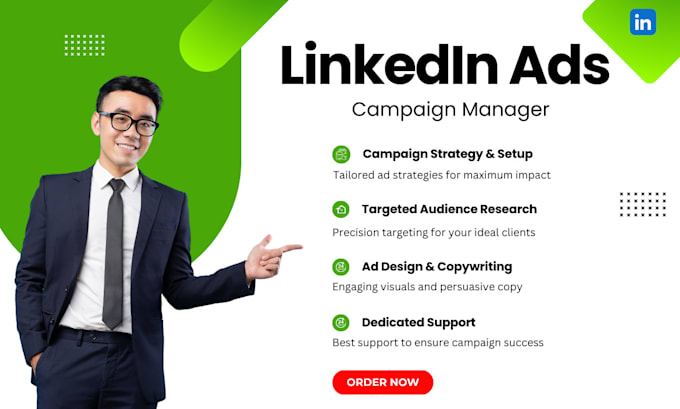 Be your linkedin ads campaign manager by Saidur090 | Fiverr