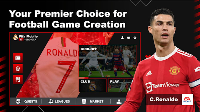 Expert football game ui design by Bilalw001 | Fiverr