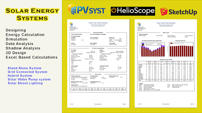 Design solar energy system using pvsol, pvsyst and helioscope by ...