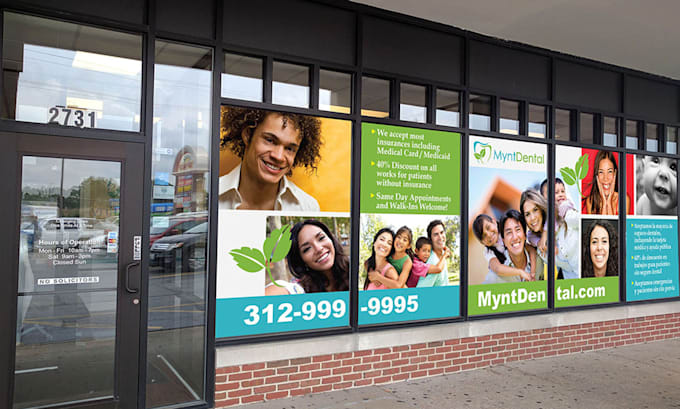 Design amazing storefront, shopfront window graphic designs by ...