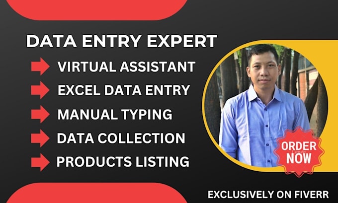Do data entry copy paste web research lead and data scraping by Data_assistant4 | Fiverr