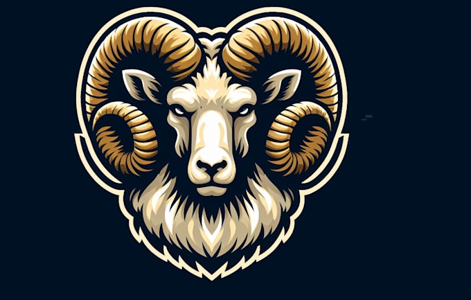 Provide unique ram sheep head mascot logo design with unlimited ...