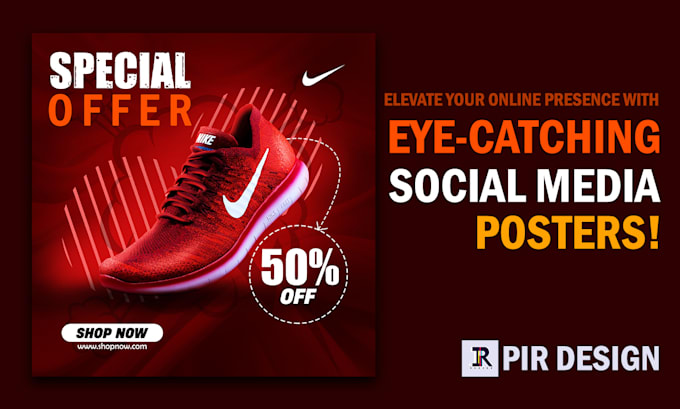Make eye catching creative facebook and instagram posters for your ...