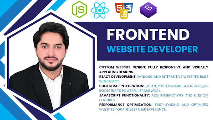 Be your front end developer using reactjs by Hamzazahid2255 | Fiverr