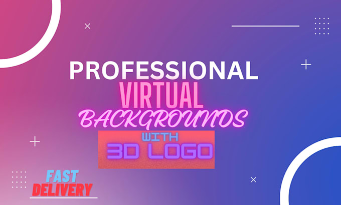 Design google meet and zoom virtual background with your logo by Sam ...