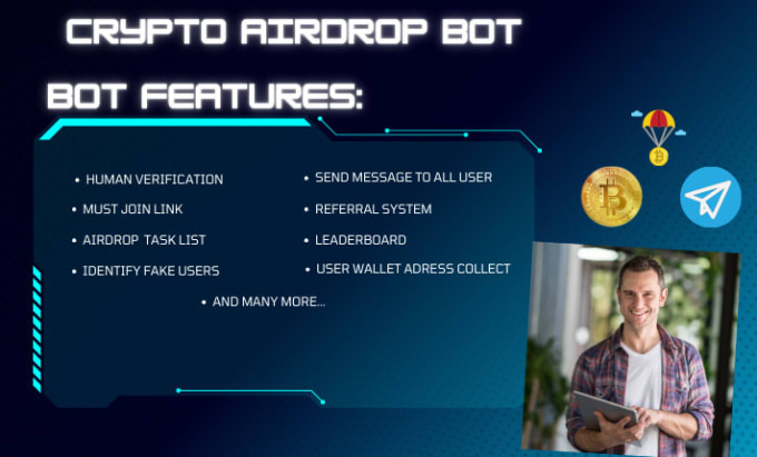 Build custom crypto airdrop bot, custom telegram airdrop bot by Alberto ... Build custom crypto airdrop bot, custom telegram airdrop bot by Alberto ...