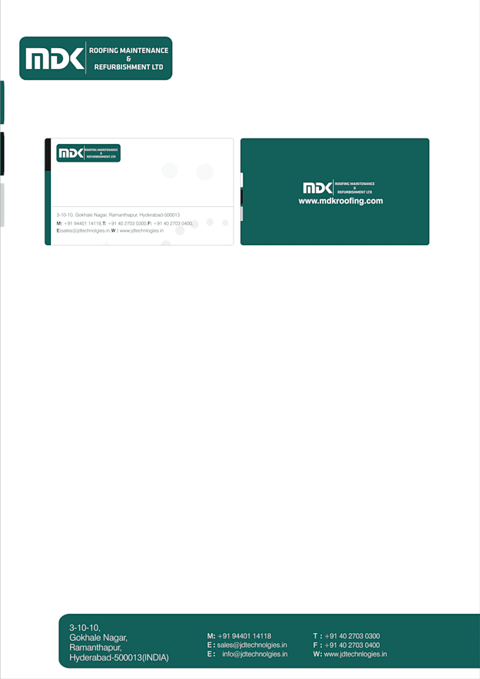 Make unique construction letterhead design for your company by ...
