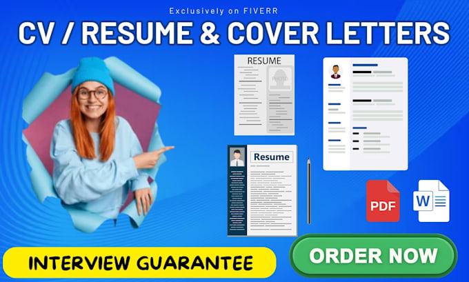 Design, rewrite professional cv, resume, cover letter with linkedin by ... Design, rewrite professional cv, resume, cover letter with linkedin by ...