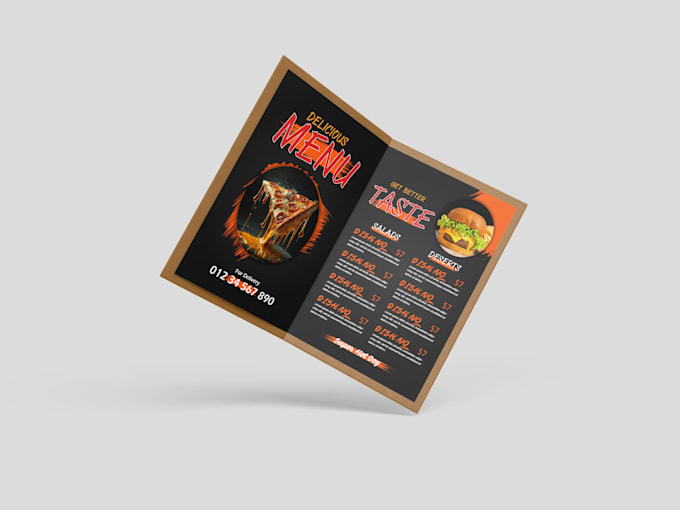 Create modern restaurant menu and price list designs by Emran4044 | Fiverr