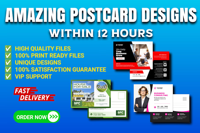 Design business promotional, real estate postcard design and eddm ...