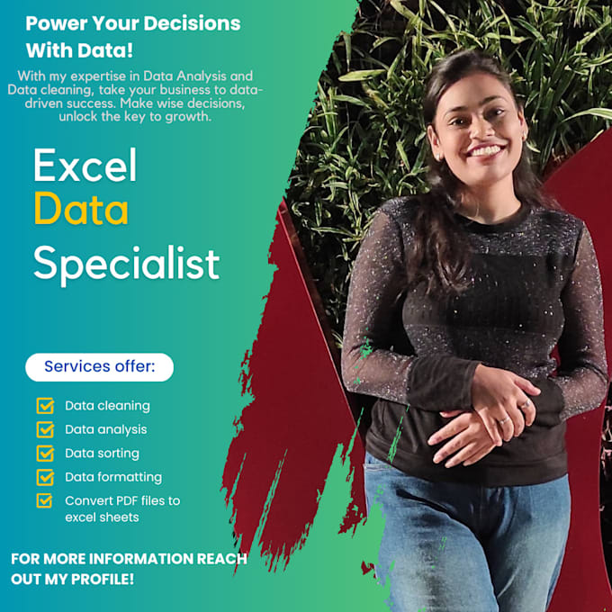Do excel data cleaning, excel data analysis, data sorting by Dipti ... Do excel data cleaning, excel data analysis, data sorting by Dipti ...