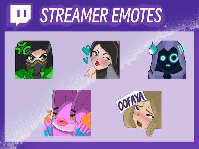 Create funny, cute, custom twitch emotes by Kazzelle | Fiverr