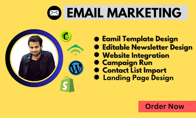 Design editable mailchimp email template by Nh_kanok | Fiverr
