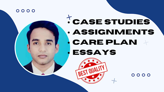 Do your nursing case studies, care plan and assignments by Noohu_minna | Fiverr