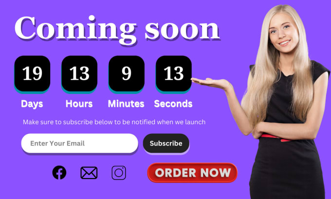 Create coming soon page by Sumairashaheen1 | Fiverr Create coming soon page by Sumairashaheen1 | Fiverr