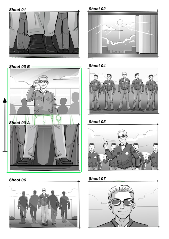 Storyboarding art illustration for your project by Artkabizaku | Fiverr