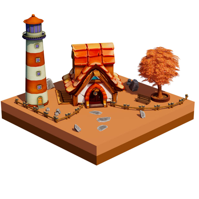 Isometric View 3d Environment By Ansar7085770 Fiverr