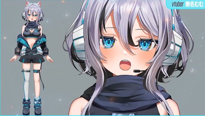 Create and rig your custom chibi live2d model for vtubing and streaming ...