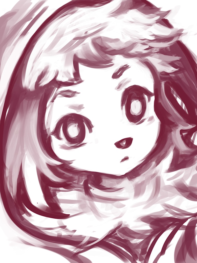 Draw rough sketches portraits by Itsluwel | Fiverr