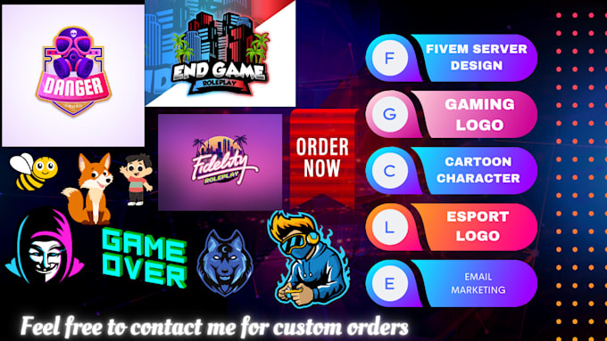 Design fivem server logo and discord animated banner by Ali_hassan26 | Fiverr