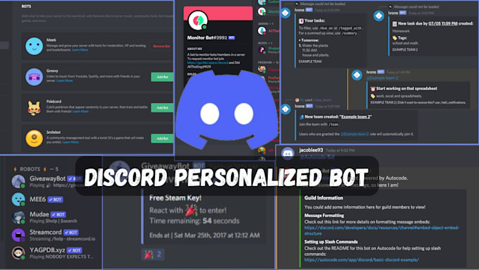 Code a personalized discord bot programmed in python for you by ...