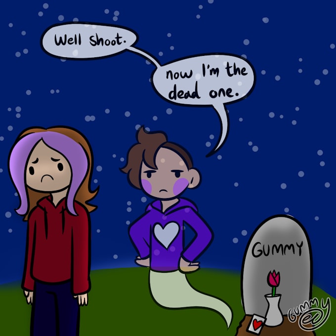 Draw multi character digital art commissions by Gummyaxolotl | Fiverr