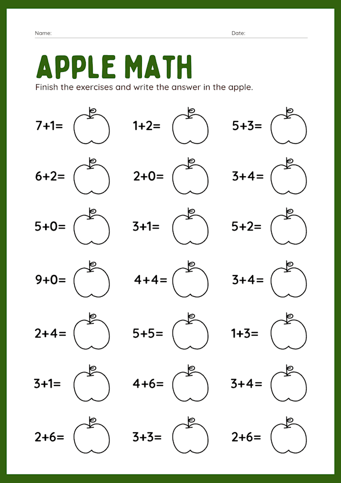Design custom math worksheet by Hassan_55design | Fiverr