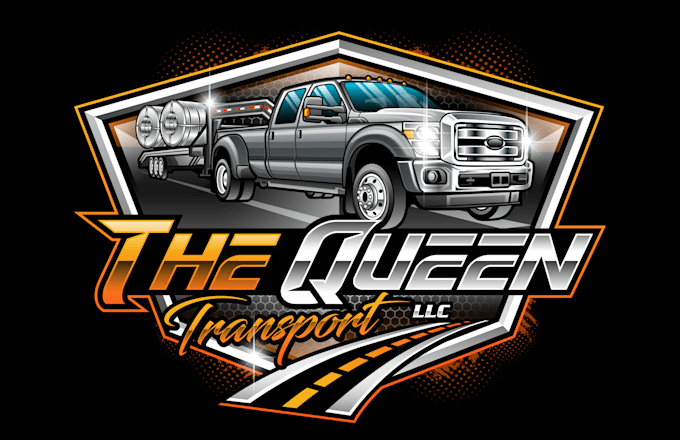 Create a modern automotive, transport, logistics, and hotshot trucking ...