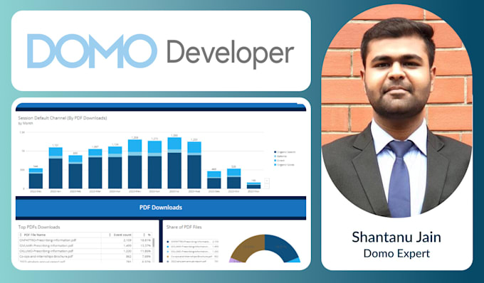 Build insightful domo dashboards and etls by Shantanujain192 | Fiverr
