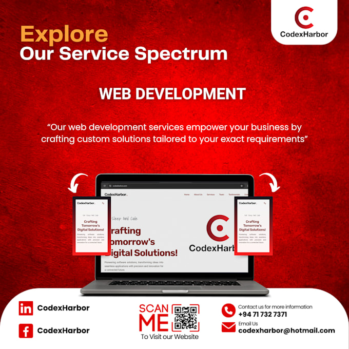 Create Custom Website Using Html Css Js And Php By Codexharbor Fiverr