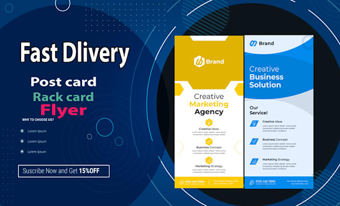 Design perfect rack card door hanger flyer for by Expart_it24 | Fiverr