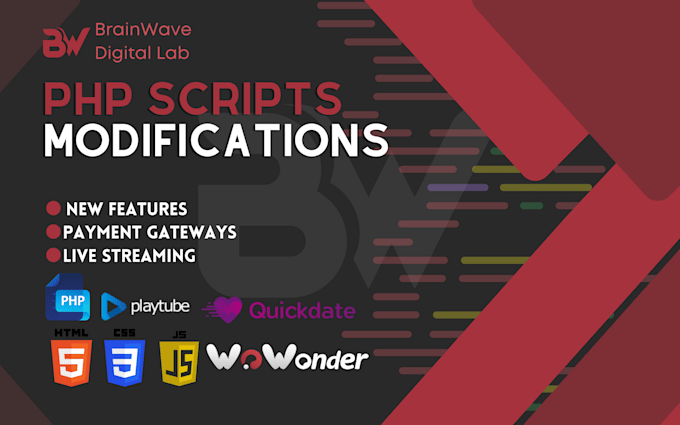 Install and customize wowonder or any php script by Brainwavelab | Fiverr Install and customize wowonder or any php script by Brainwavelab | Fiverr