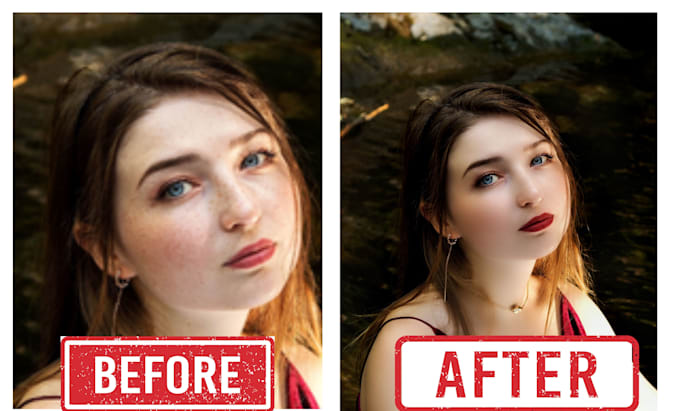 Professional model photo editing, masterful skin retouch, color ...