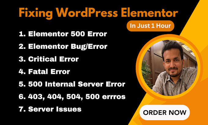 Fix elementor 500 error, elementor error, elementor issues, and elementor bug by Usamanazir1515 ...