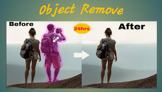 Remove object from photo by photoshop editing professionally by ...