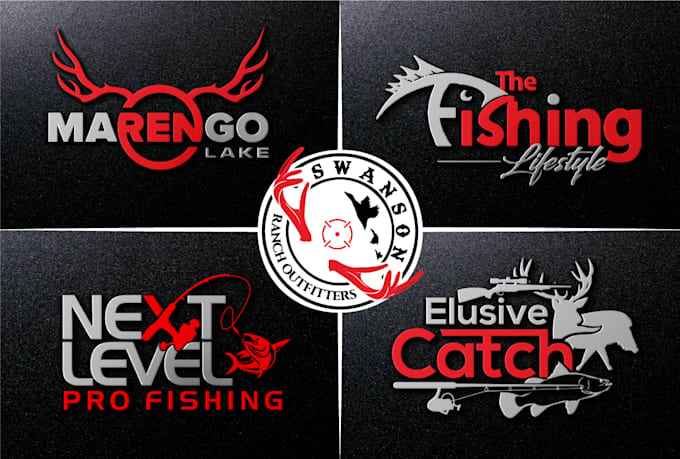 Design best hunting logo, outdoor brand design, deer fishing by ...