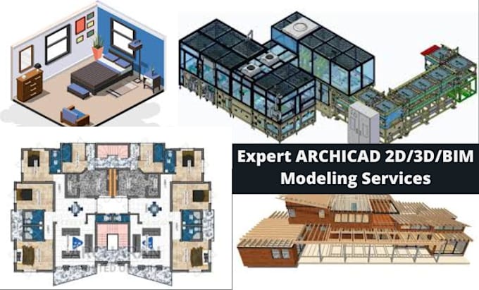 2d 3d bim model design on archicad by Sales_market | Fiverr
